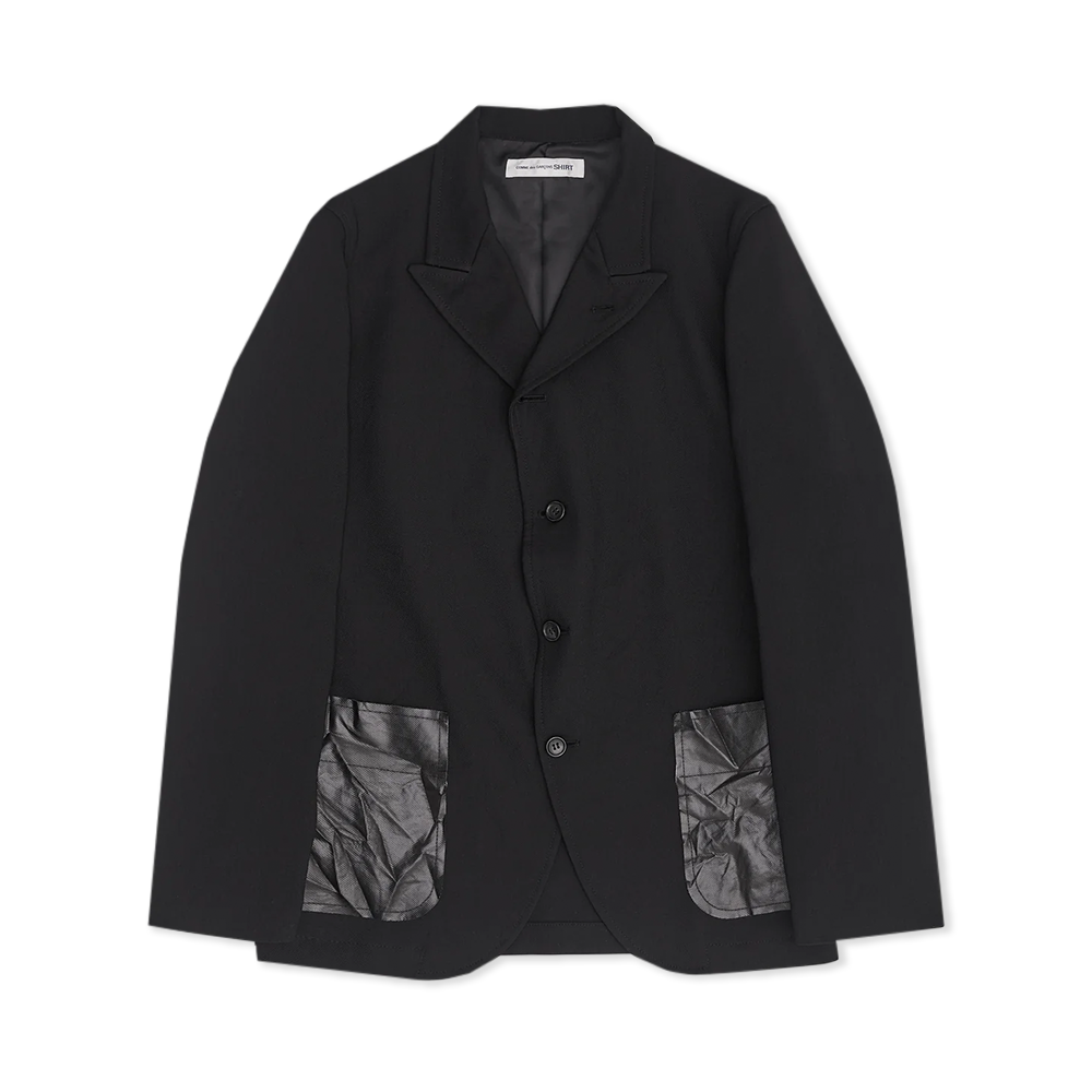 Black Treated Twill Jacket – COMME des GARÇONS Melbourne